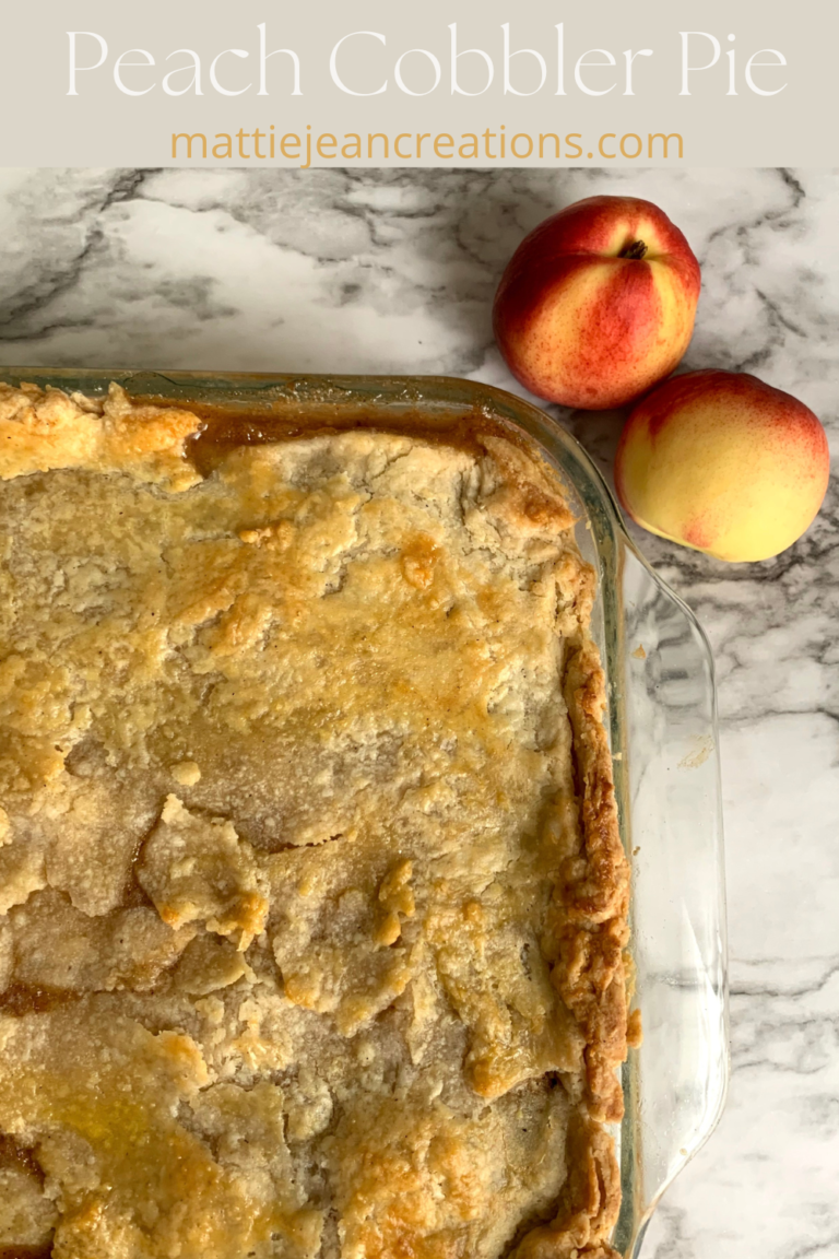 Peach Cobbler Pie